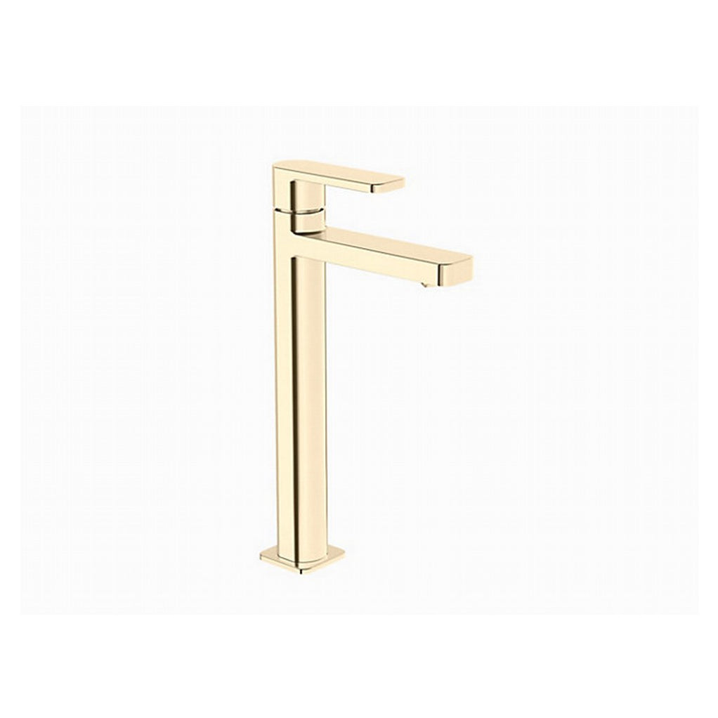 kohler-Parallel Tall Pillar Tap In Brushed Bronze — Saini World