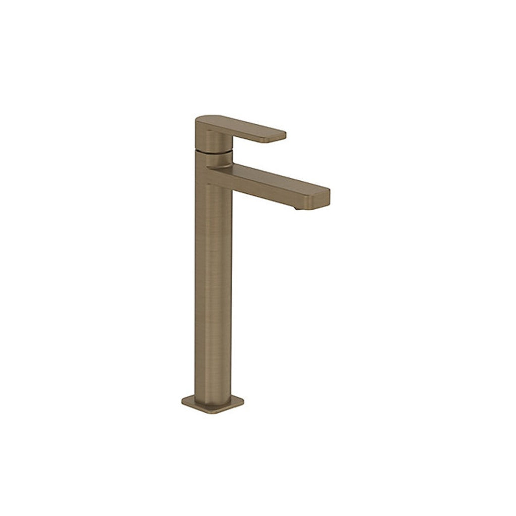 kohler-Parallel Tall Pillar Tap In Brushed Bronze — Saini World