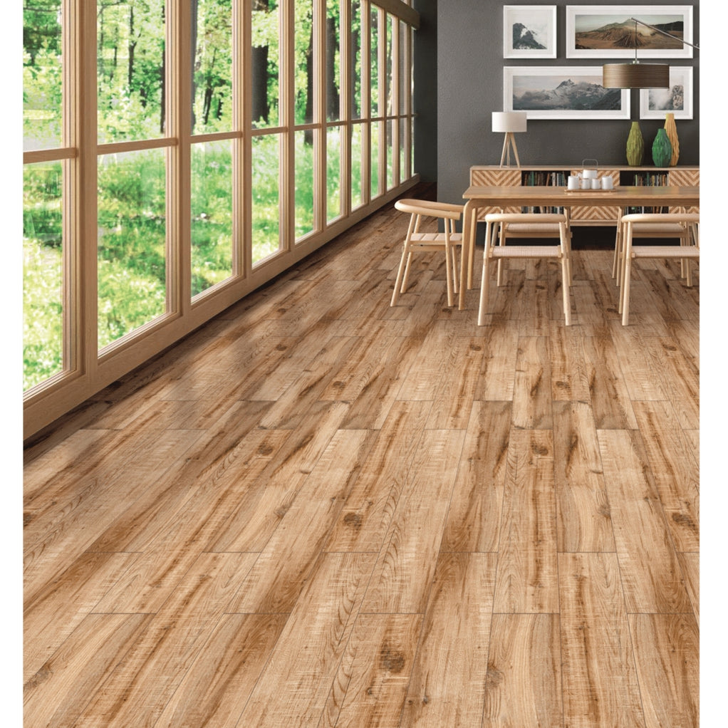 Himalayan Cedar Kajaria Gres Tough Planks Tile — Saini World