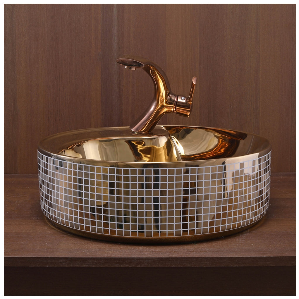 Toyo 283 Rose Gold Wash Basin — Saini World